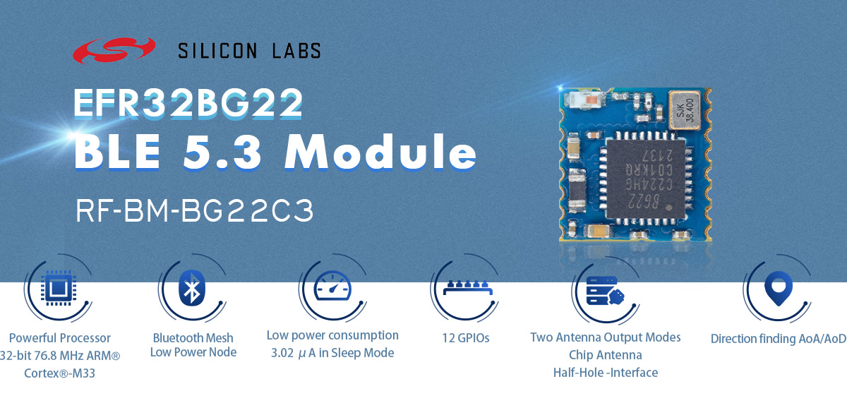 RF-BM-BG22C3 EFR32BG22 Bluetooth Module | RF-star