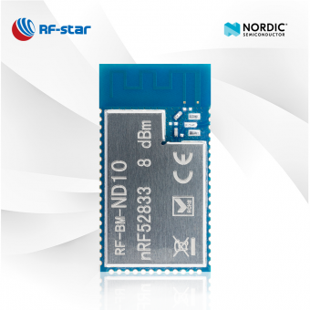 RF-BM-ND10 NRF52833 BLE5.3 ZigBee Thread Multi-Protocol Module | RF-star