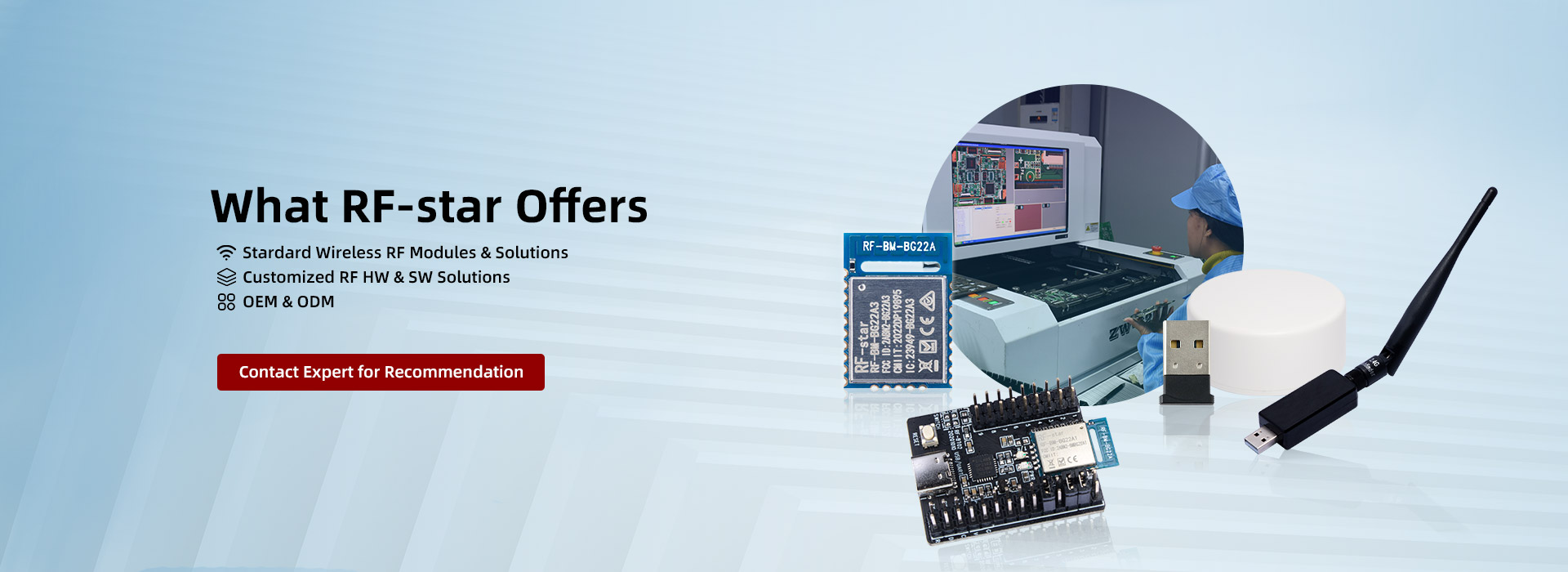 Compact Multi-protocol CC2340R5 Module RF-BM-2340A2I With IPEX | RF-star